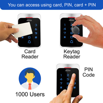 Standalone Access Control Keypad Card Reader VIS-3022. Outdoor Metal ...