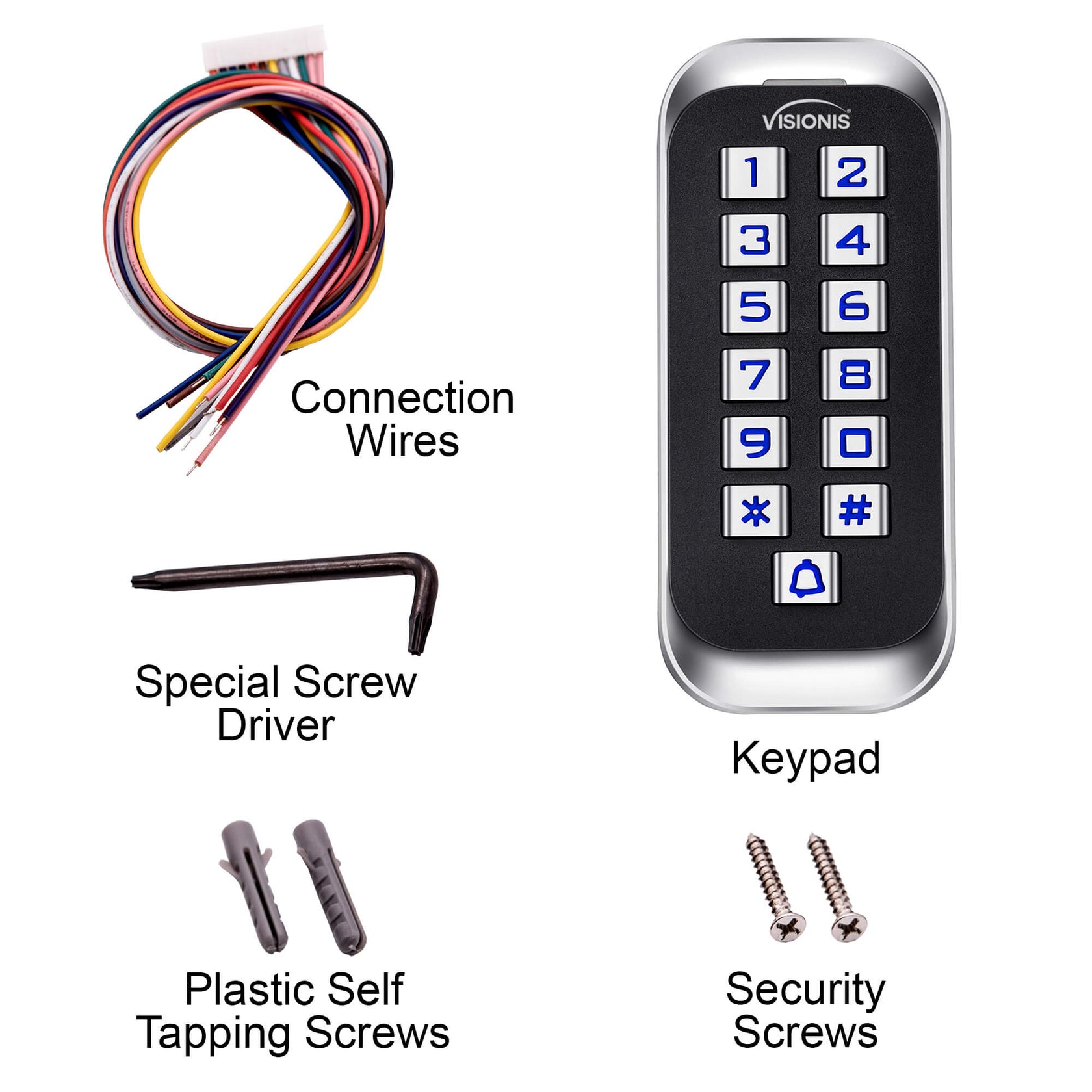 Visionis VIS-3005 Access Control Outdoor Weatherproof Metal Housing ...