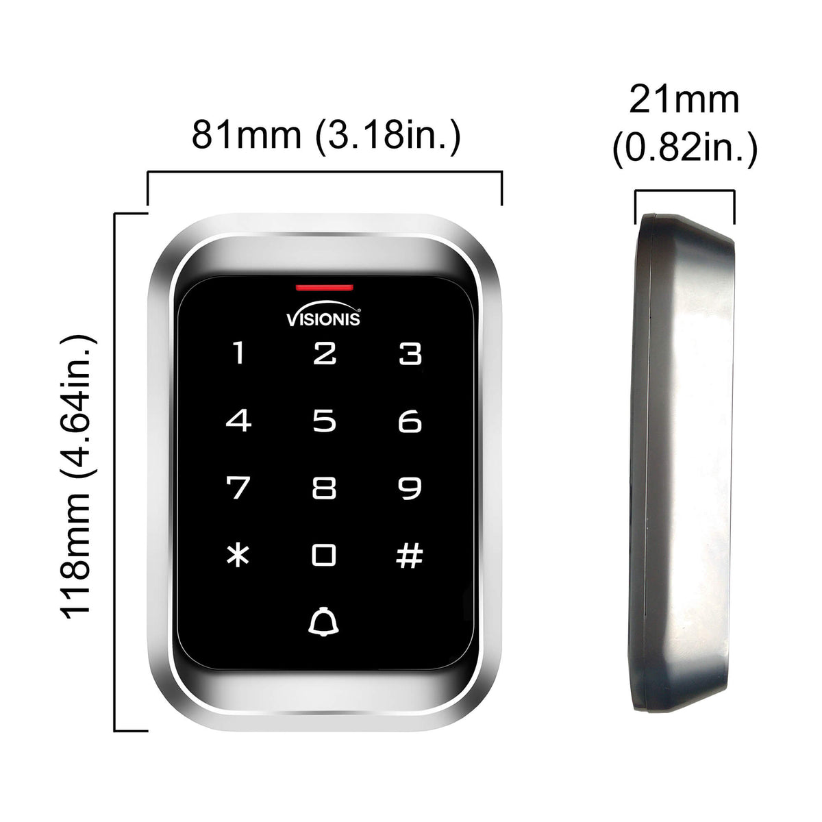 Standalone Access Control Keypad and Card Reader. Indoor + Outdoor ...