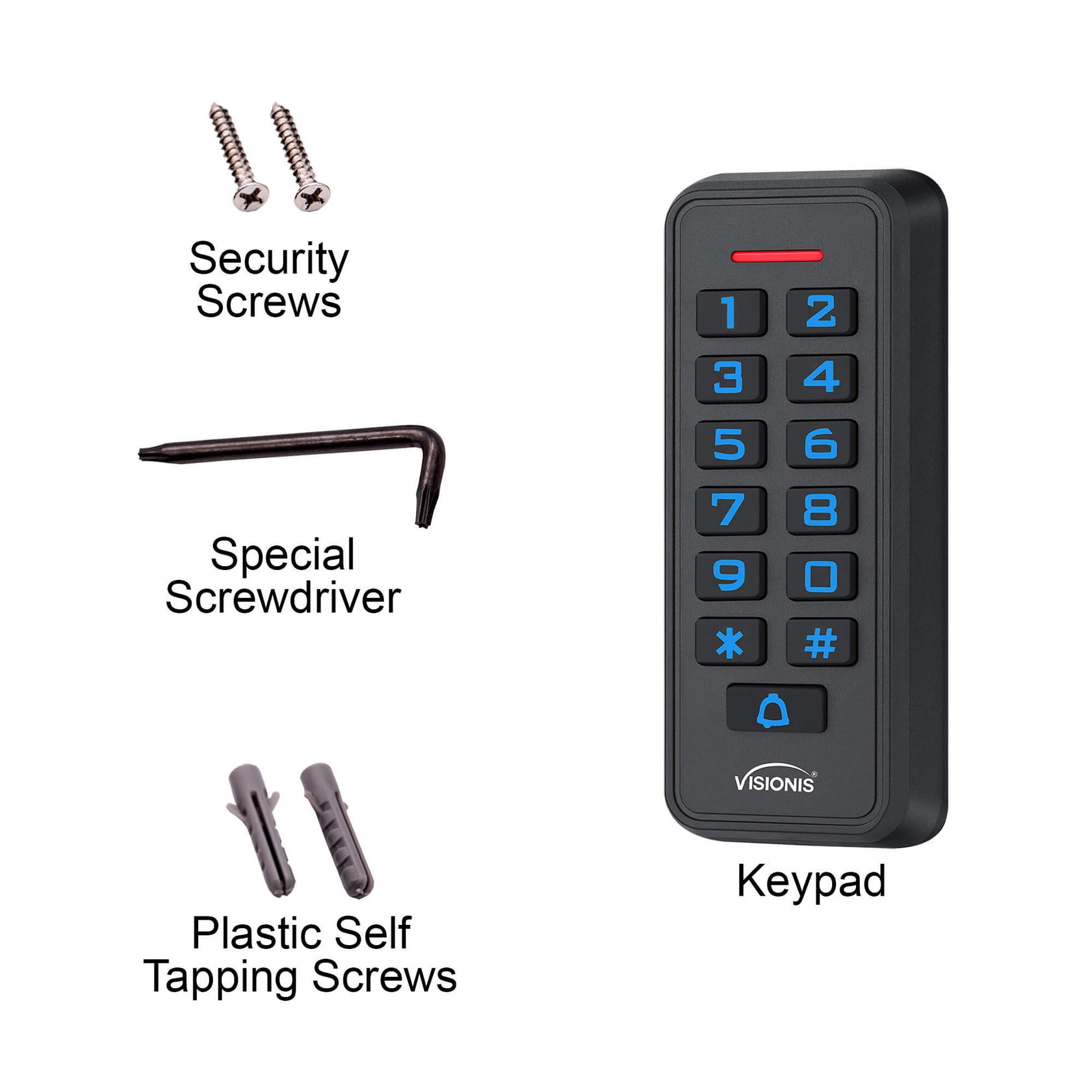 Standalone Access Control Keypad Card Reader. Outdoor IP68 Weatherproof ...